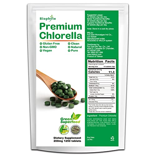 Non-GMO chlorella supplement for health
