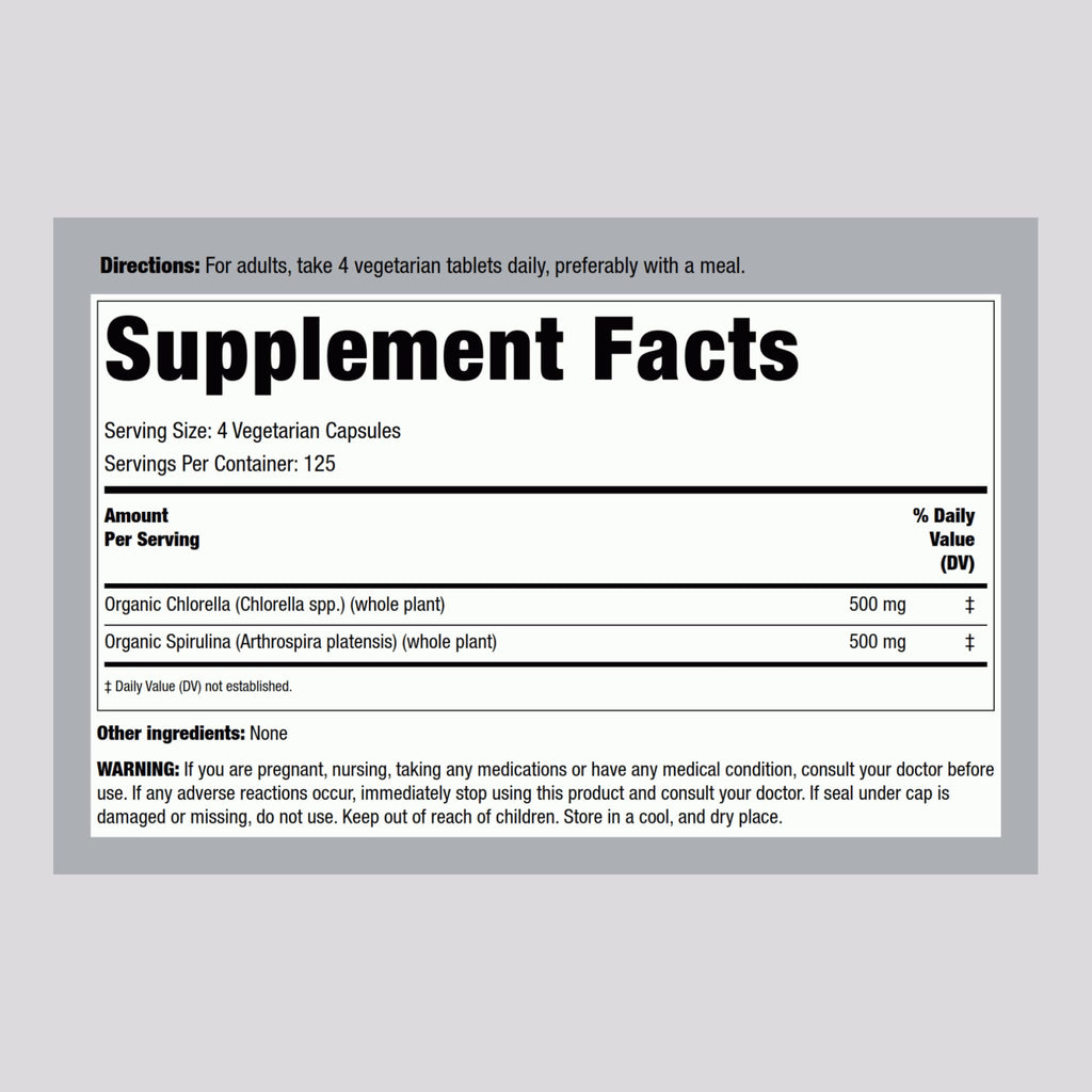 non-GMO chlorella supplement
