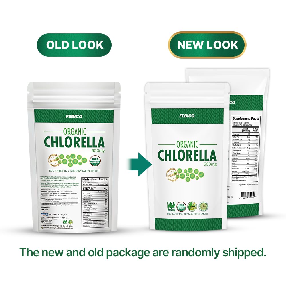 non-GMO chlorella tablets 500mg