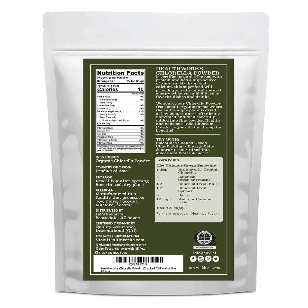non-GMO chlorella with chlorophyll benefits