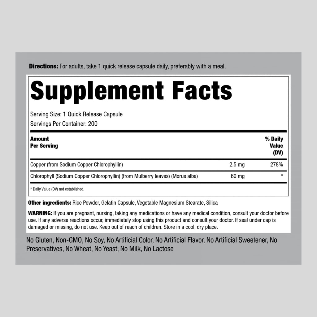 non-GMO chlorophyll for daily wellness