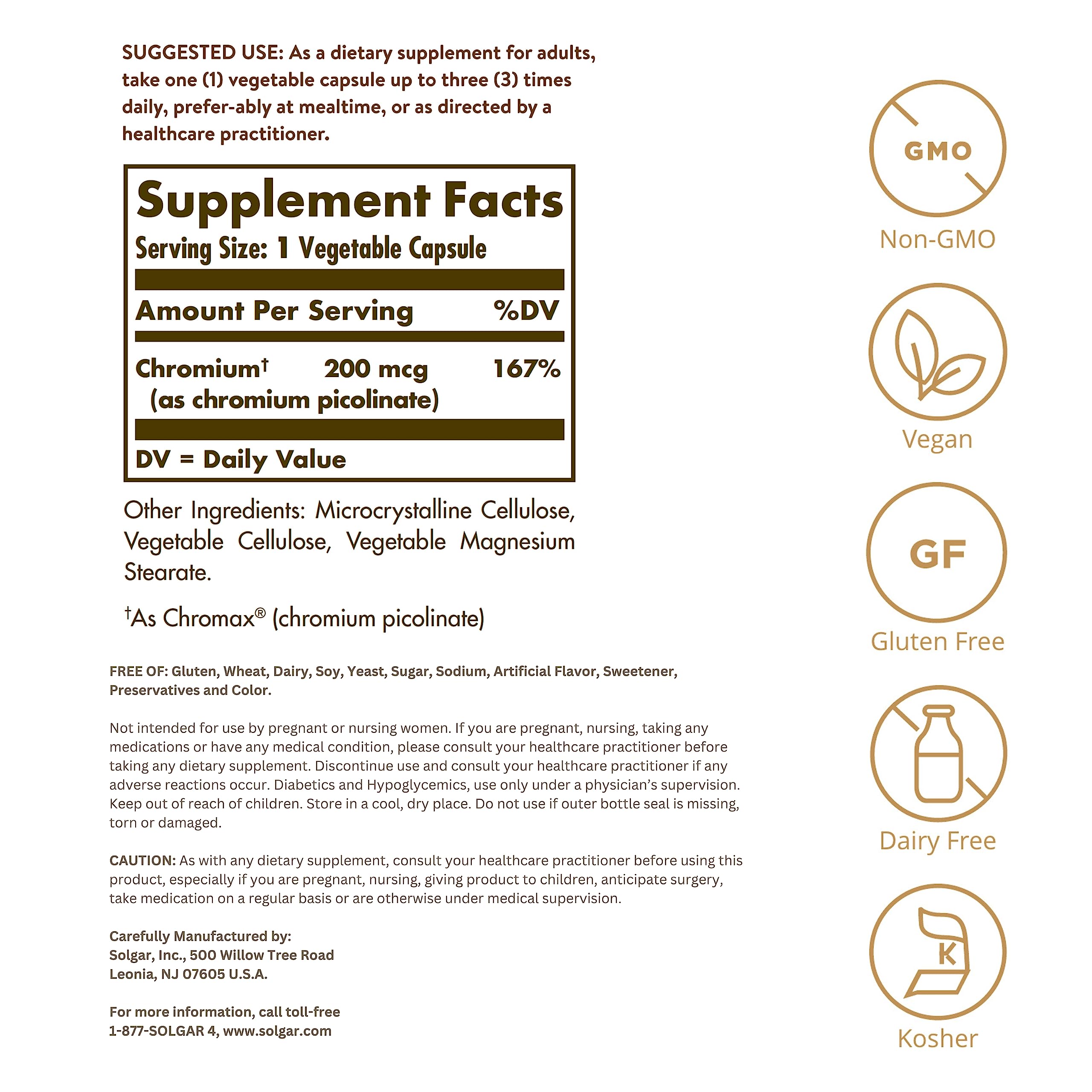 non-GMO chromium for blood sugar