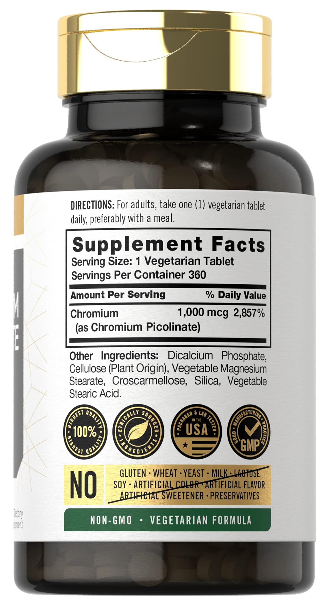 non-GMO chromium picolinate formula