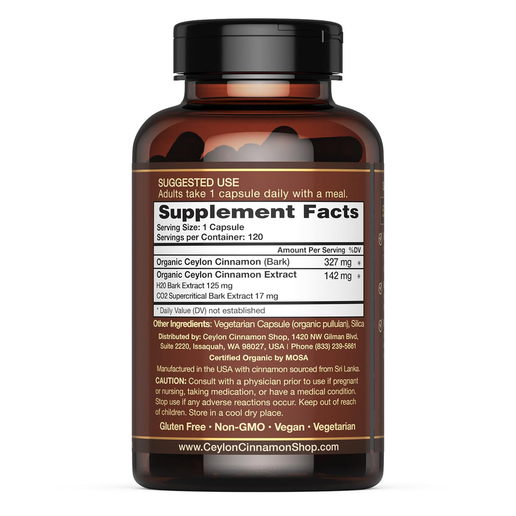 Non-GMO cinnamon capsules Canada