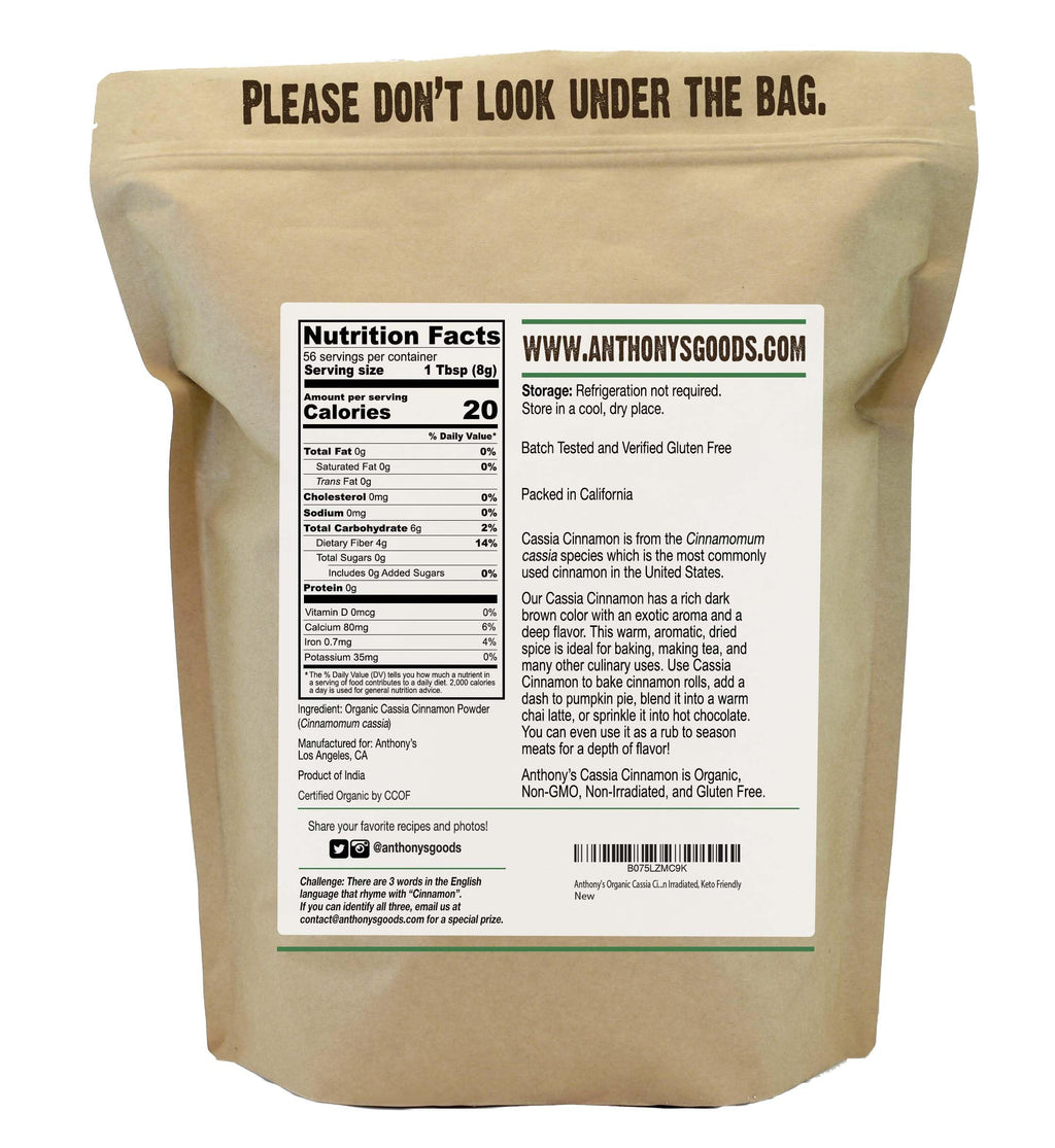 non-GMO cinnamon for healthy recipes
