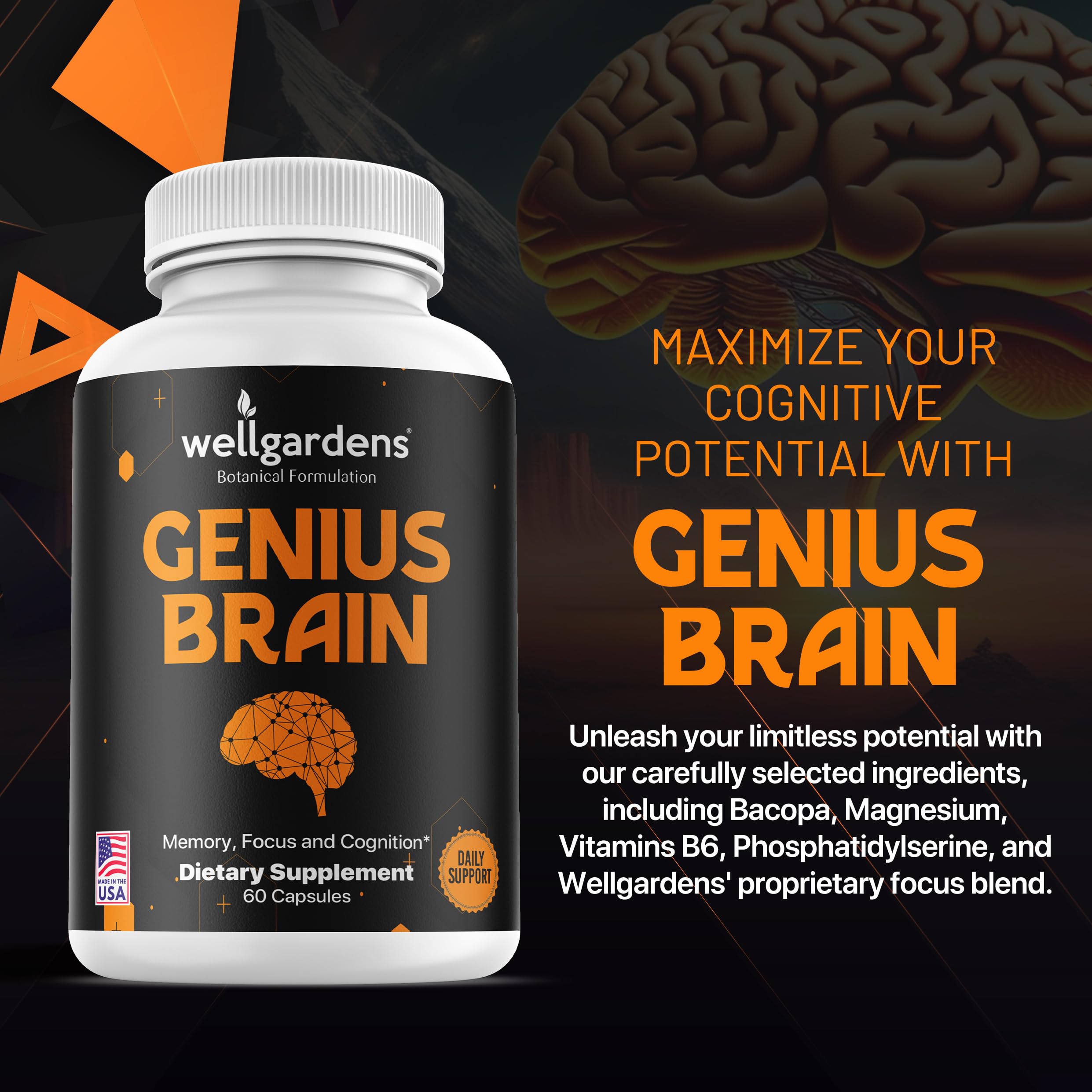 non-GMO cognitive support vitamins