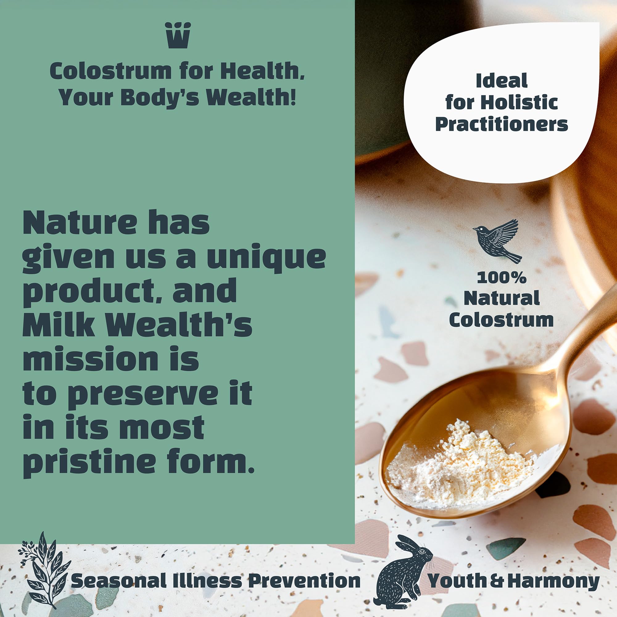 non-GMO colostrum powder features