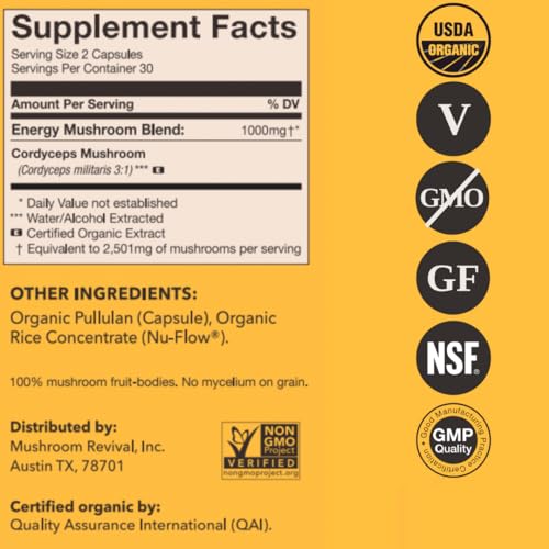 Non-GMO cordyceps for natural vitality