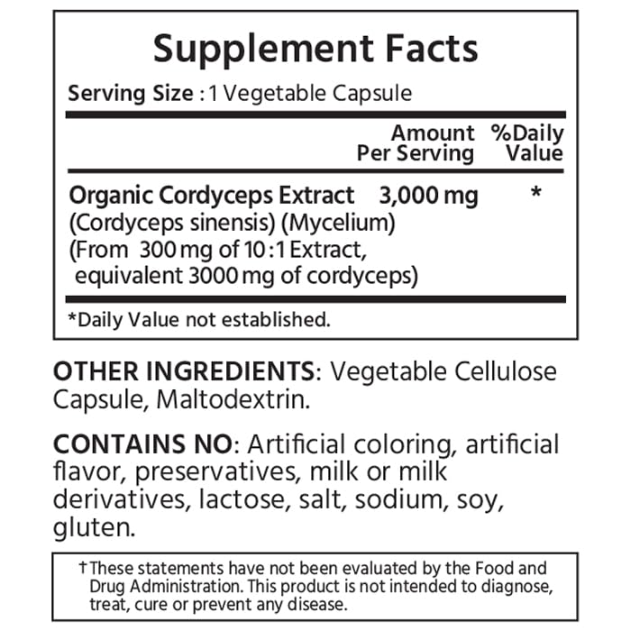 non-GMO Cordyceps for wellness