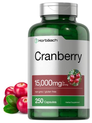 Non-GMO cranberry capsules with vitamin C