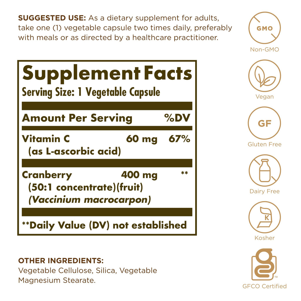 Non-GMO cranberry extract for wellness