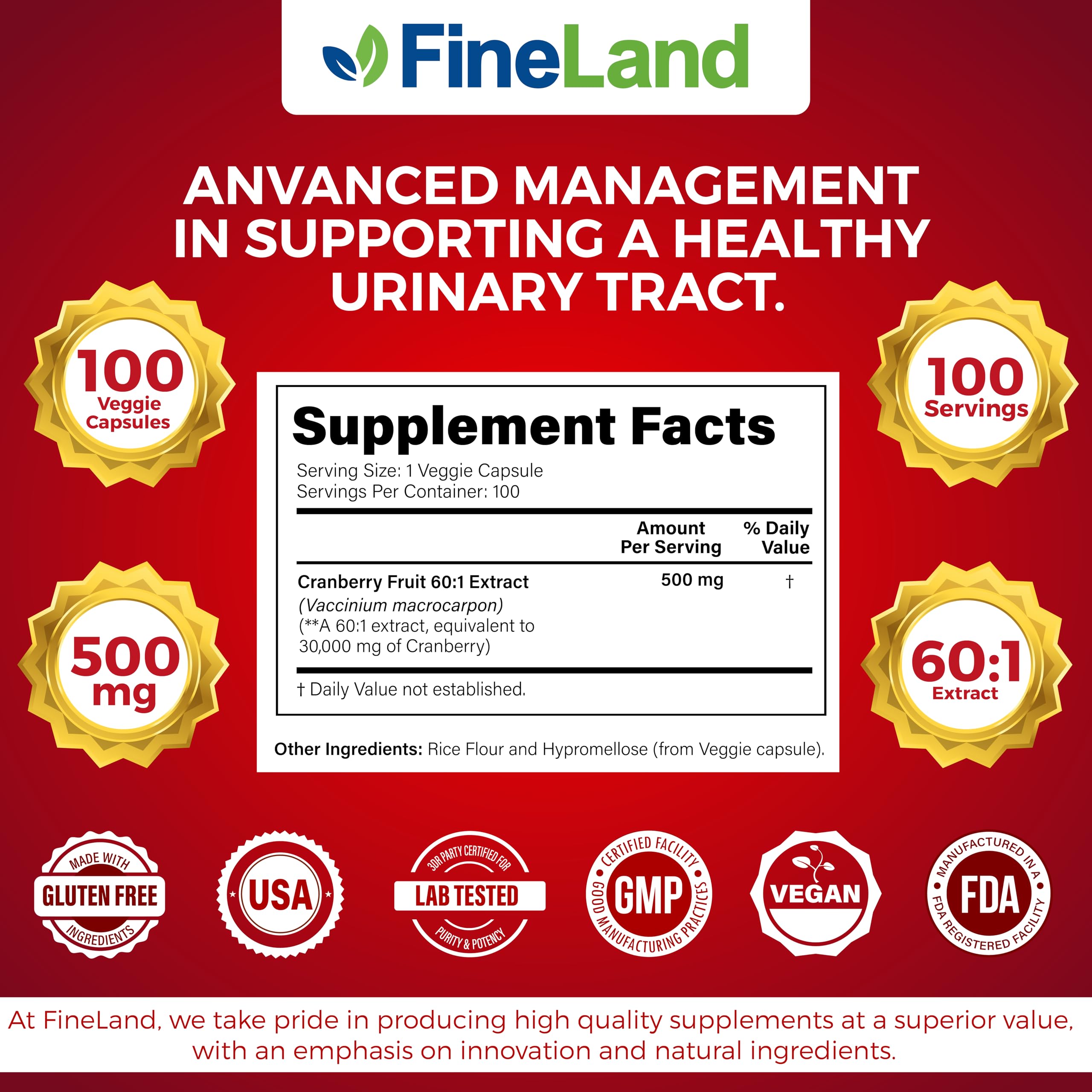 non-GMO cranberry extract made in Canada