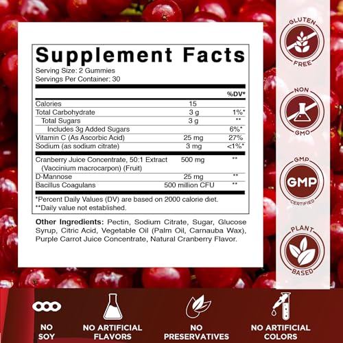 Non-GMO cranberry supplement for wellness