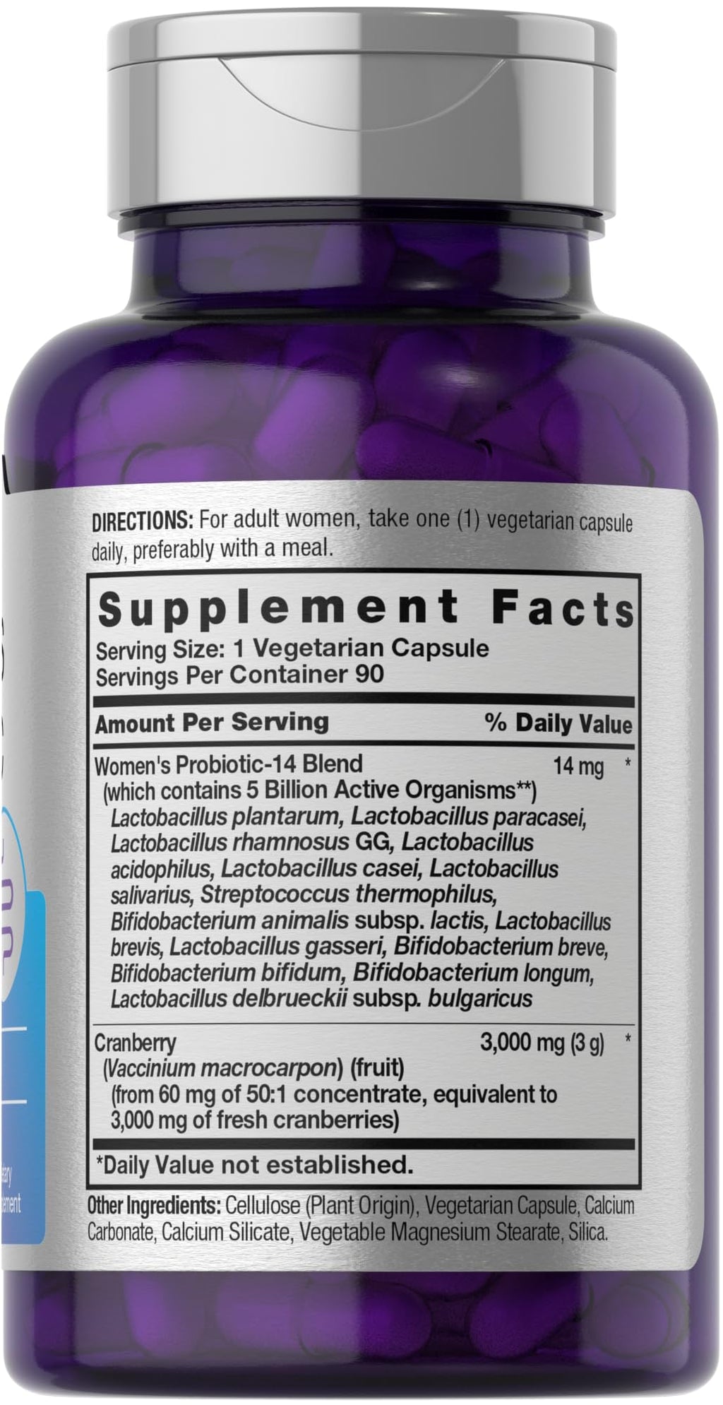 Non-GMO cranberry supplement for women