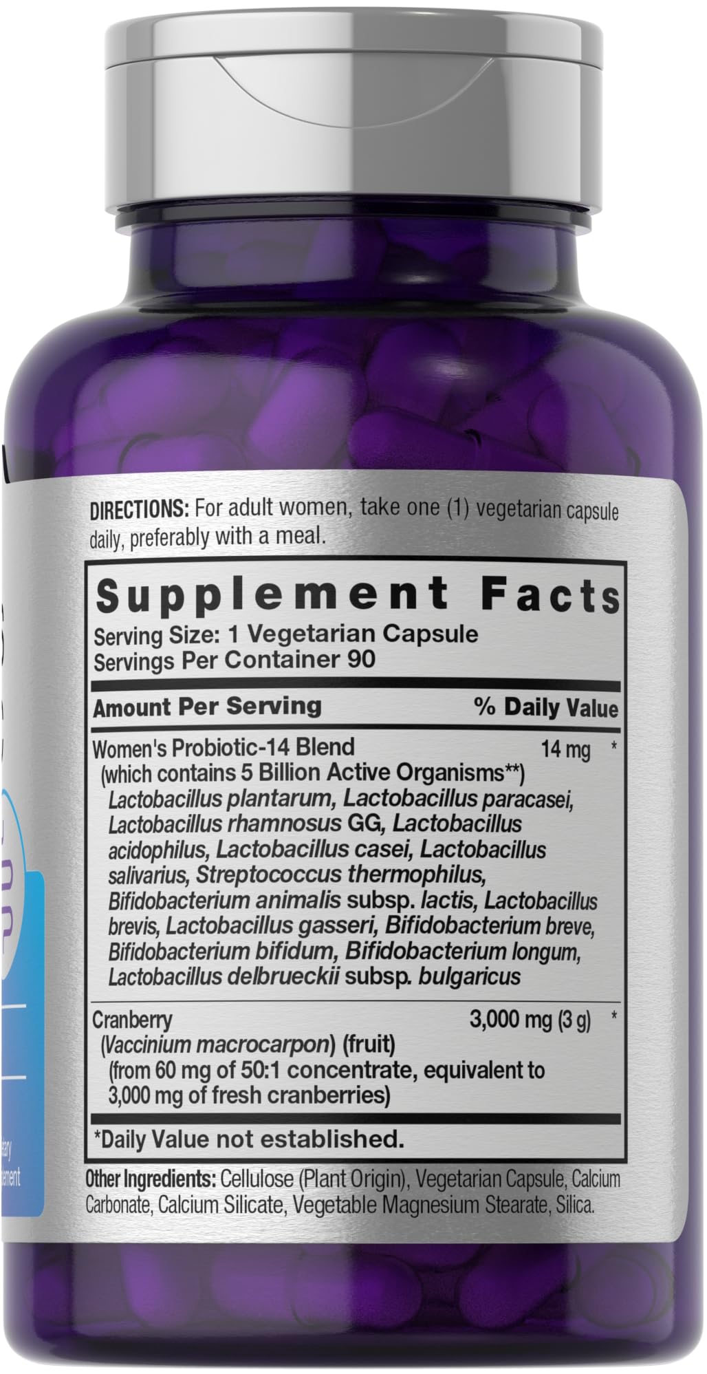 Non-GMO cranberry supplement for women