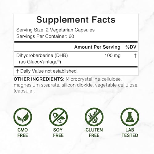 Non-GMO Dihydroberberine supplement benefits