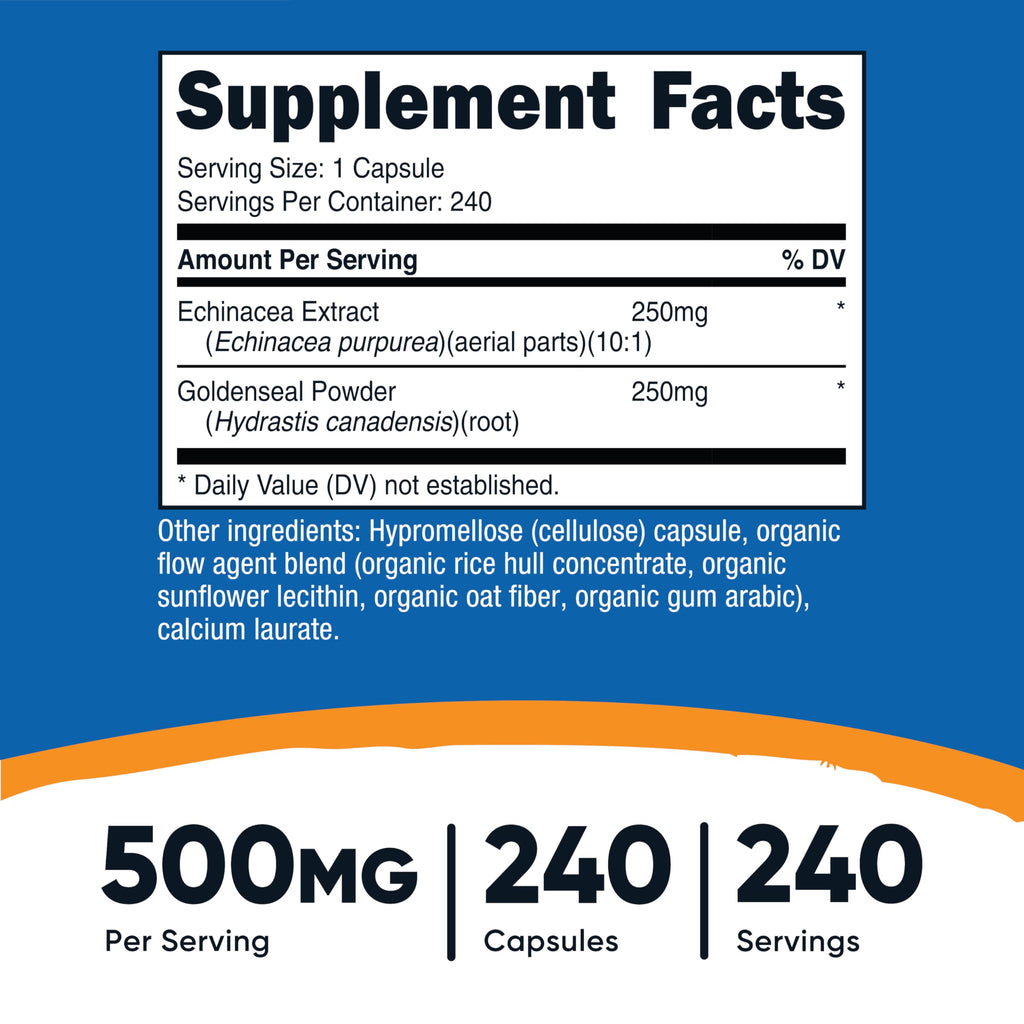 Non-GMO echinacea herbal supplement