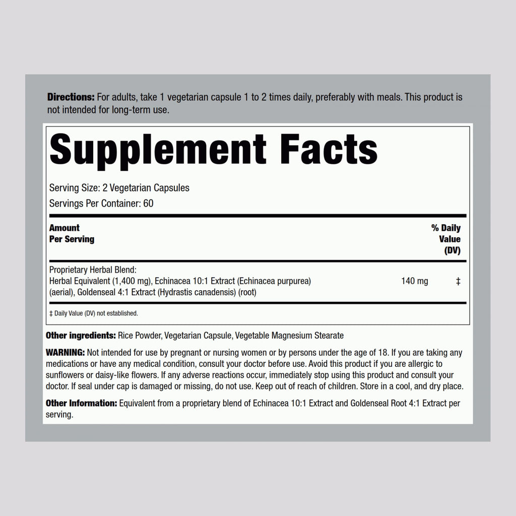 non-GMO echinacea supplement for immunity