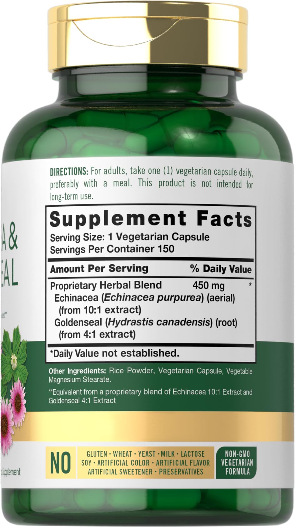 non-GMO echinacea supplements for wellness
