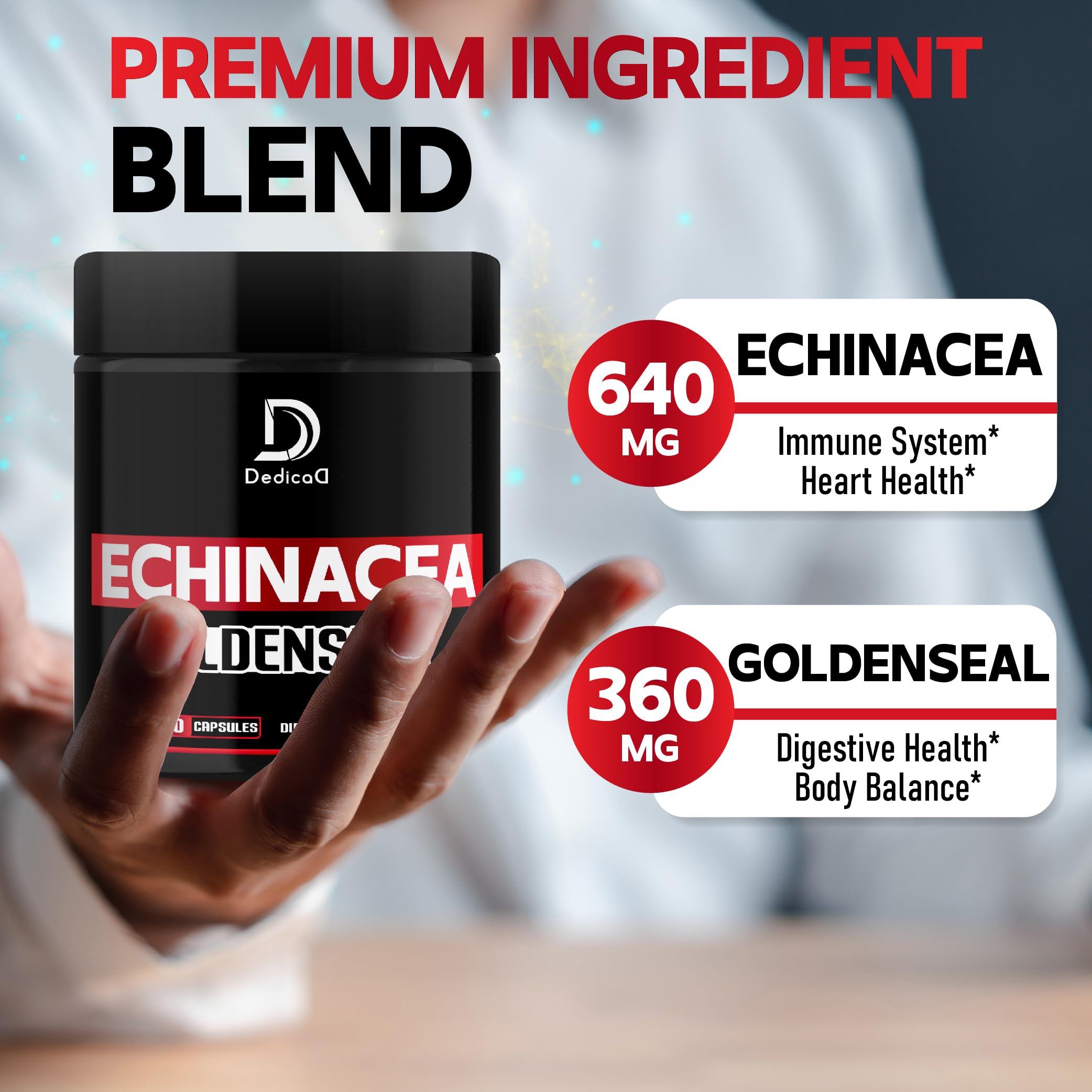 non-GMO echinacea veggie capsules