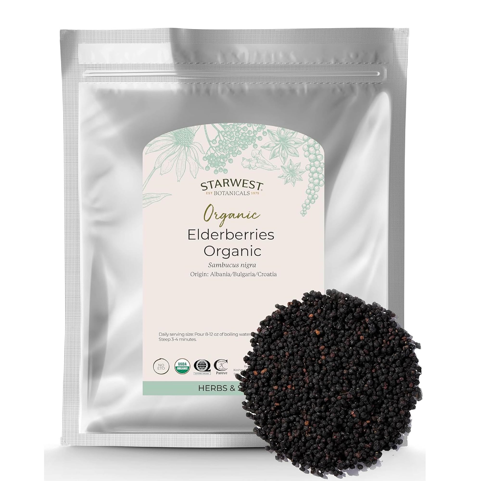 non-GMO elderberries for syrup making