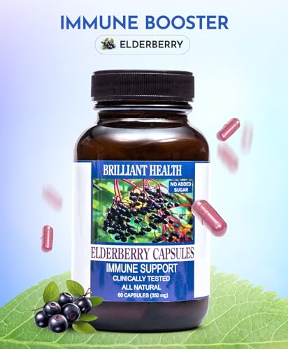 Non-GMO elderberry capsules for health