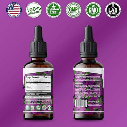 non-GMO elderberry drops made in Canada