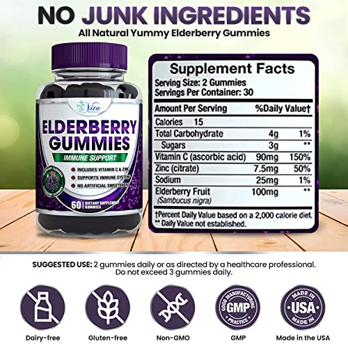 non-GMO elderberry gummies for adults