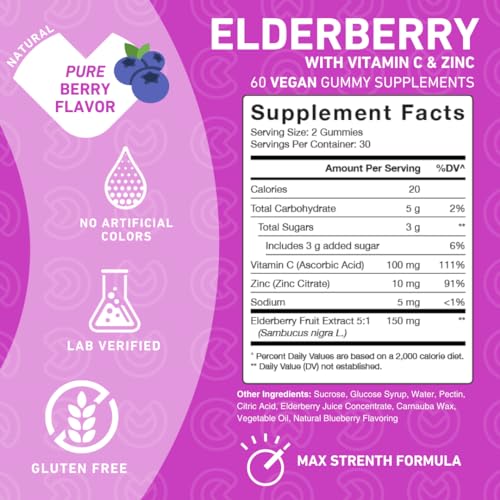 non-GMO elderberry gummies for health