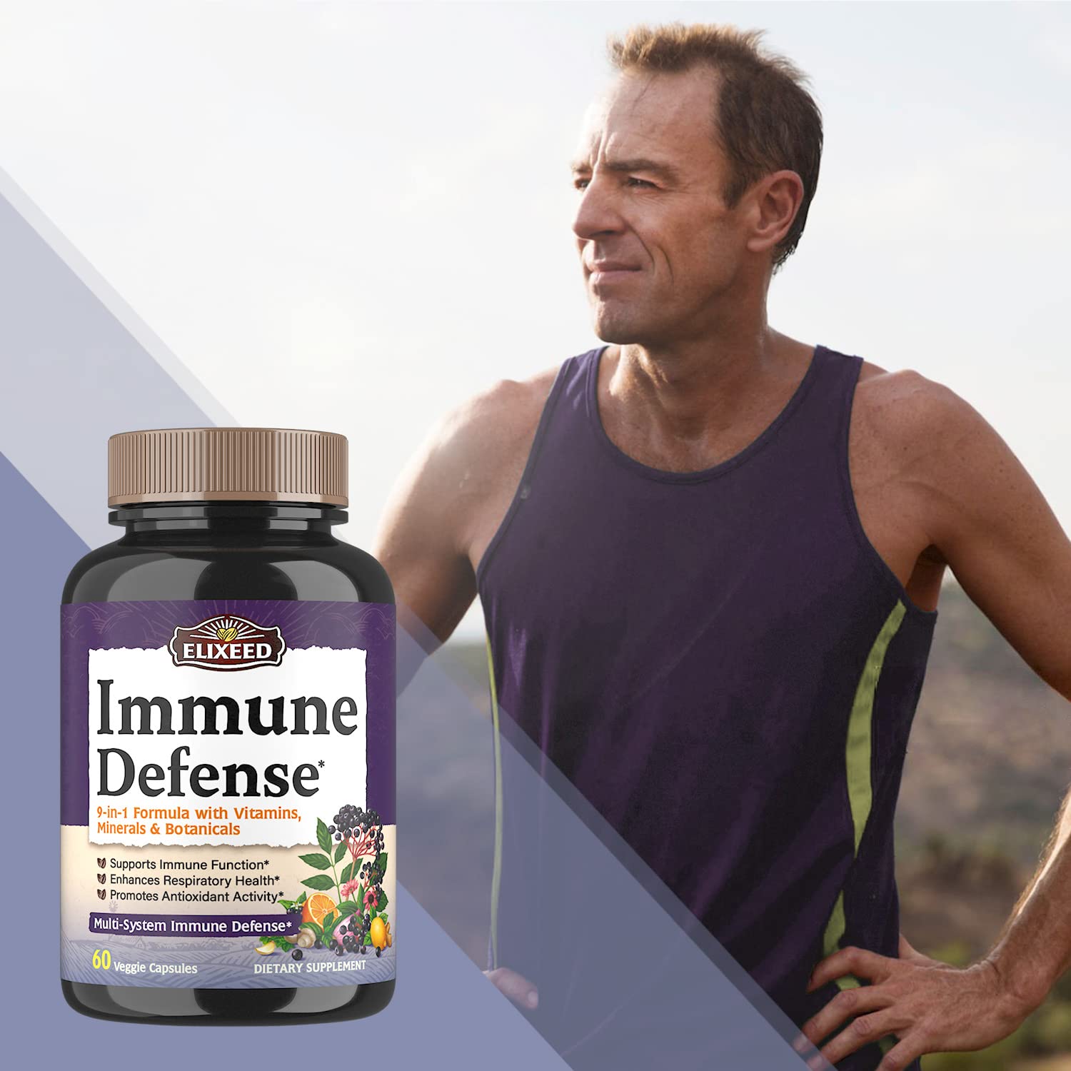 Non-GMO elderberry health capsules