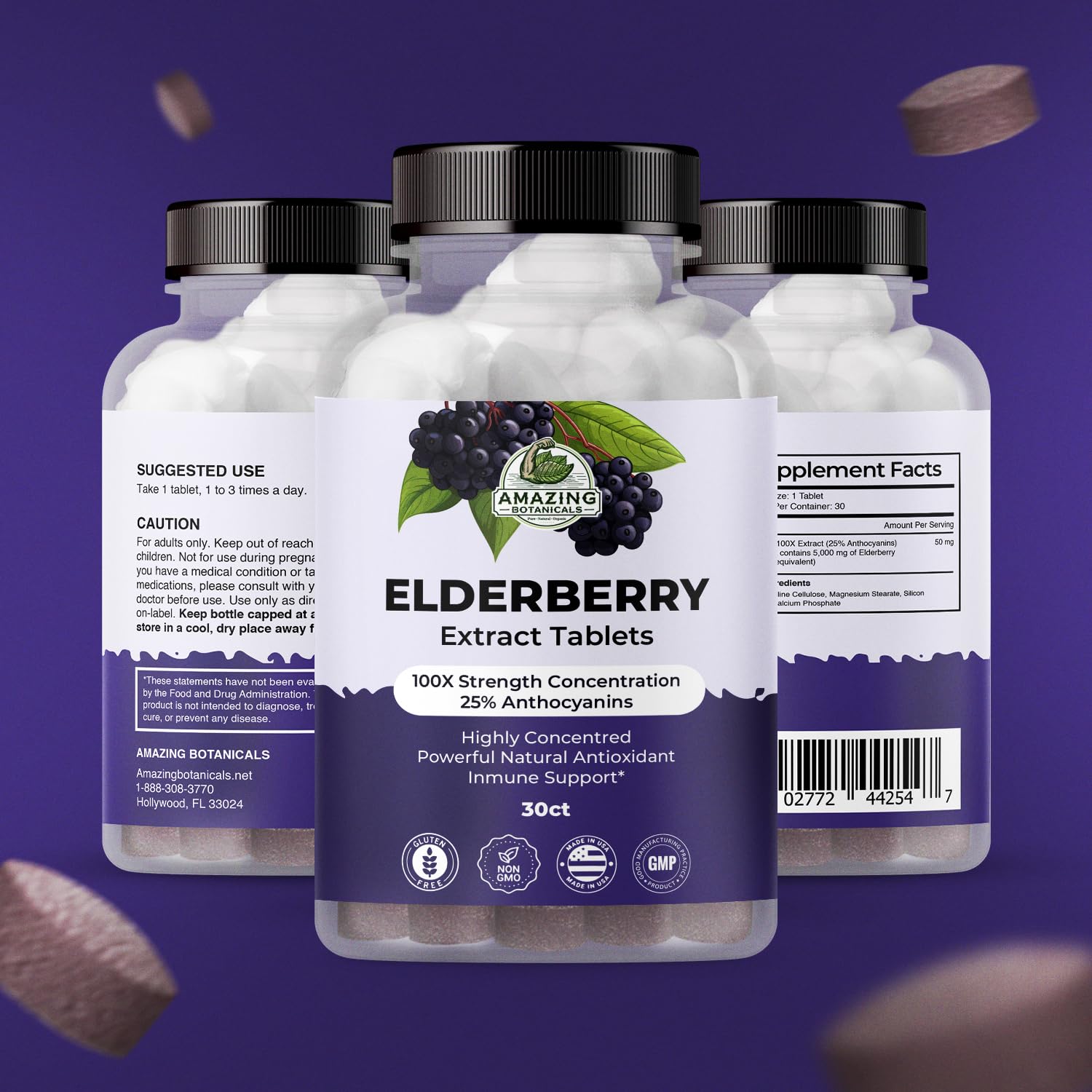 non-GMO elderberry tablets for wellness