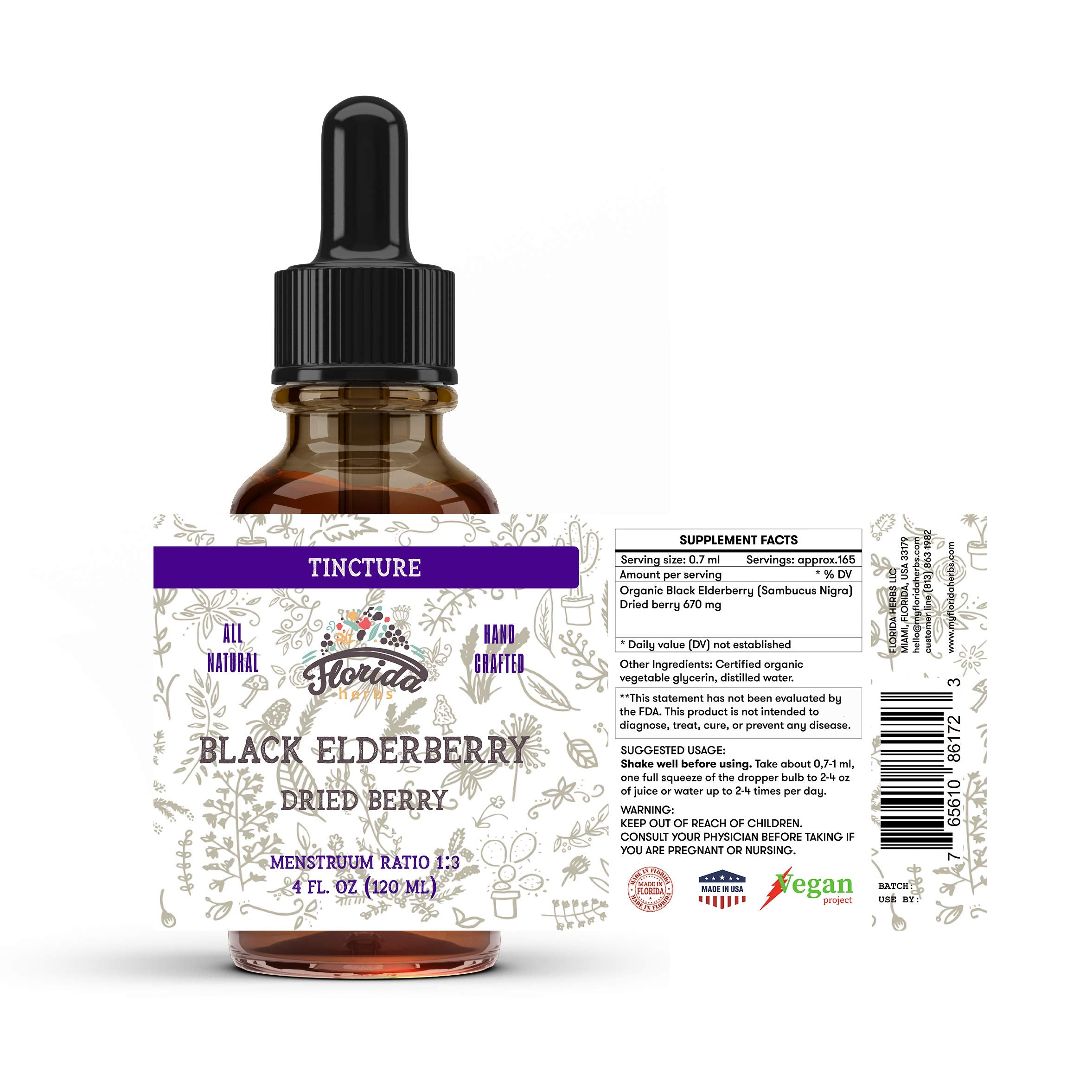 non-GMO elderberry tincture for wellness