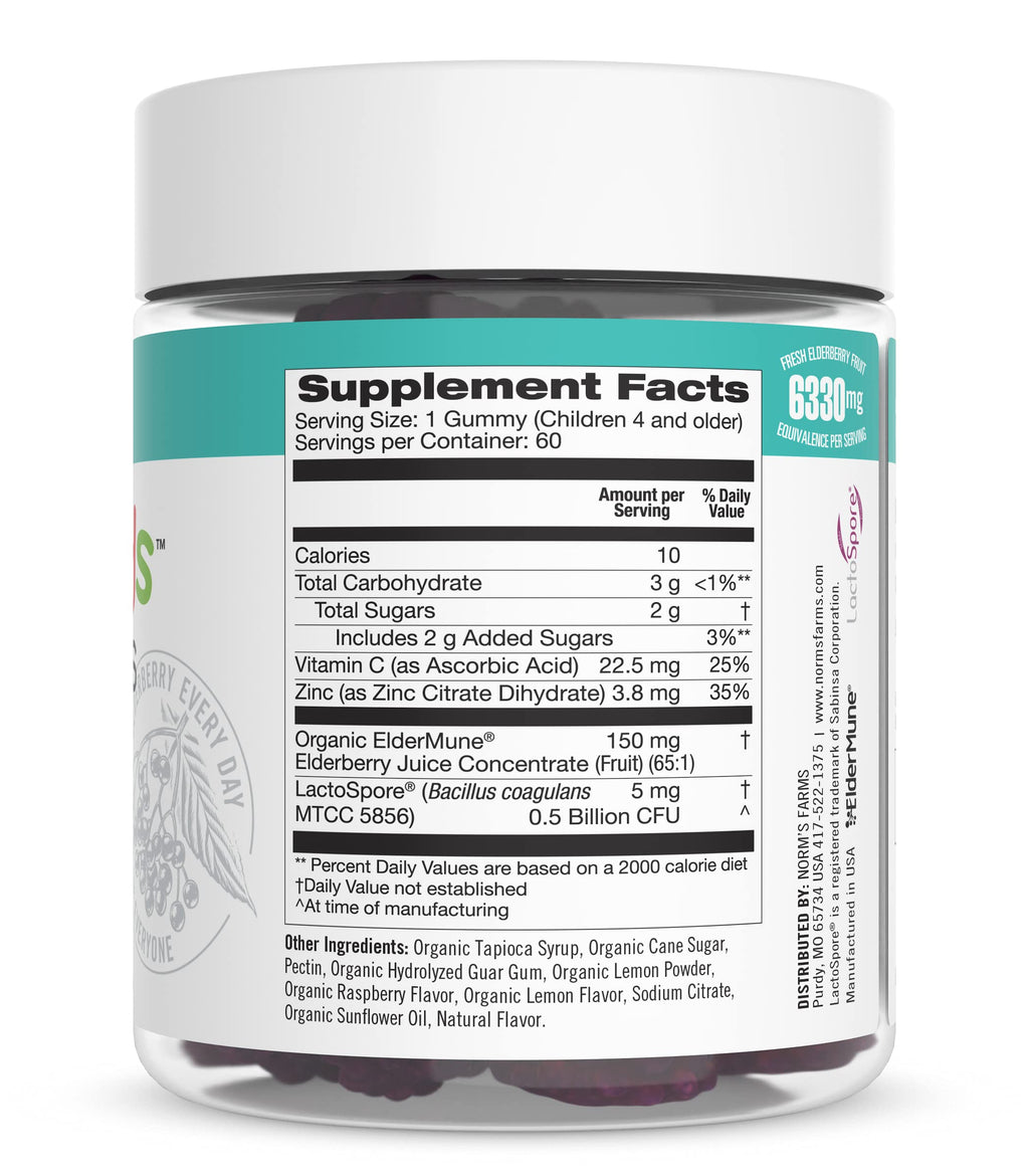 non-GMO elderberry vitamin C gummies