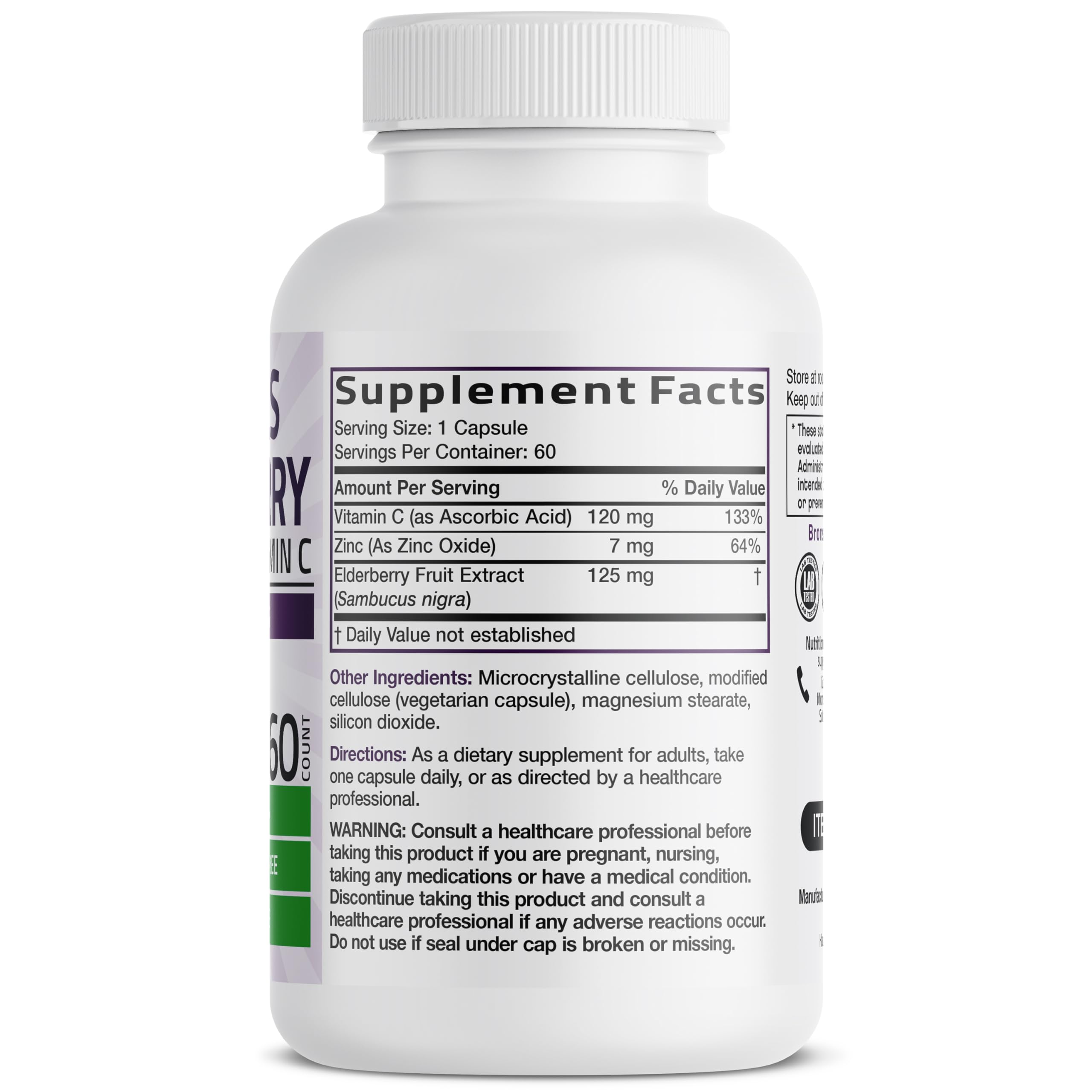 non-GMO elderberry with zinc benefits