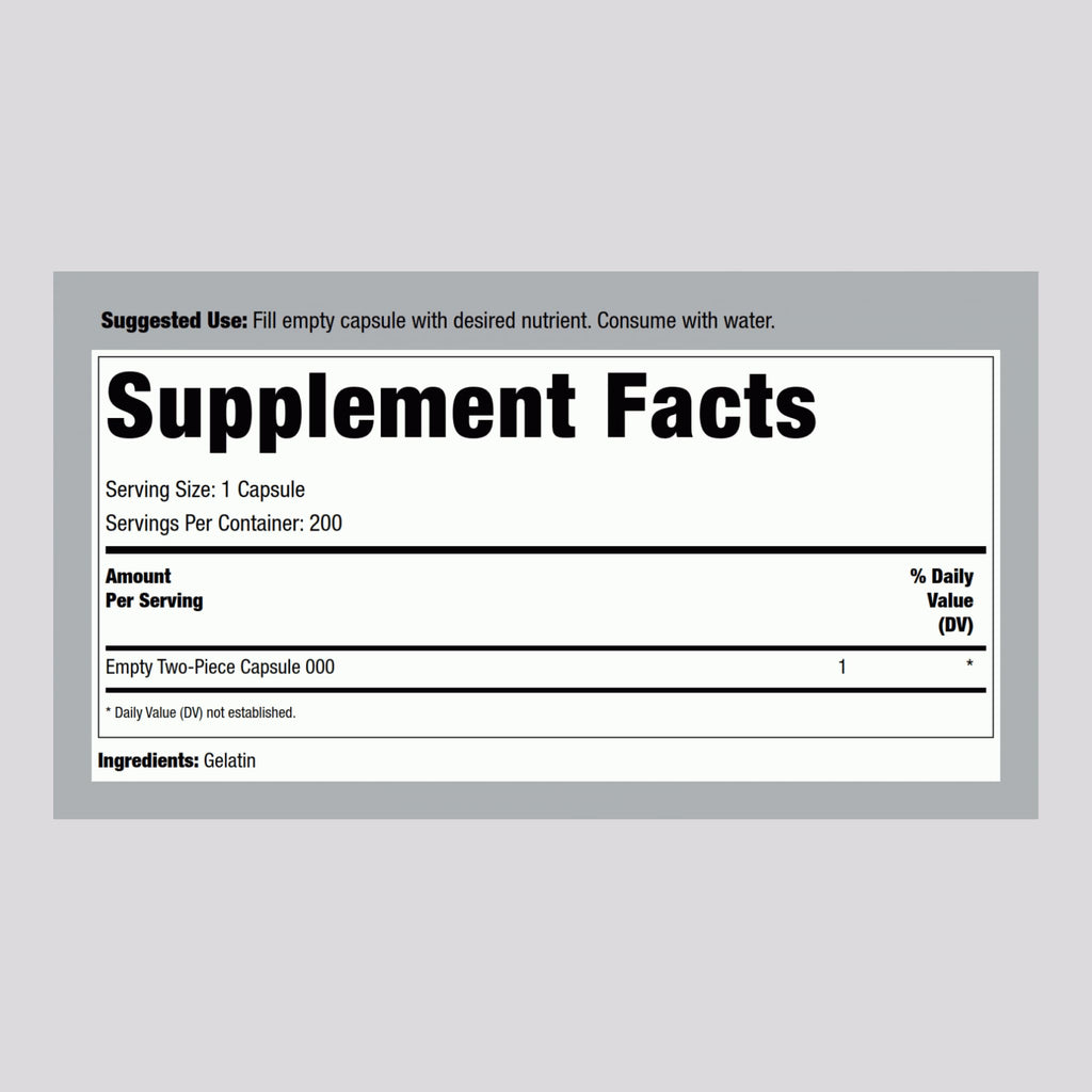 non-GMO empty capsules for minerals