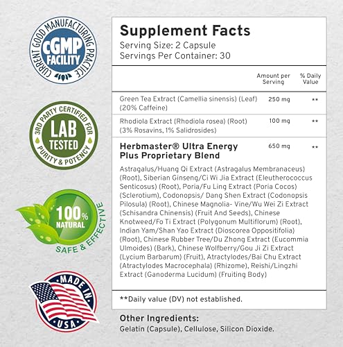 non-GMO energy capsules for daily use