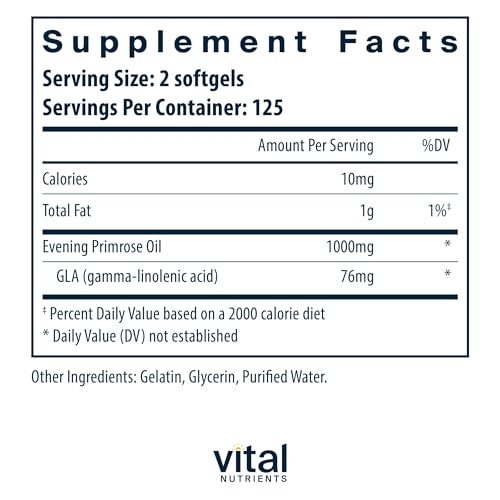 non-GMO evening primrose softgels