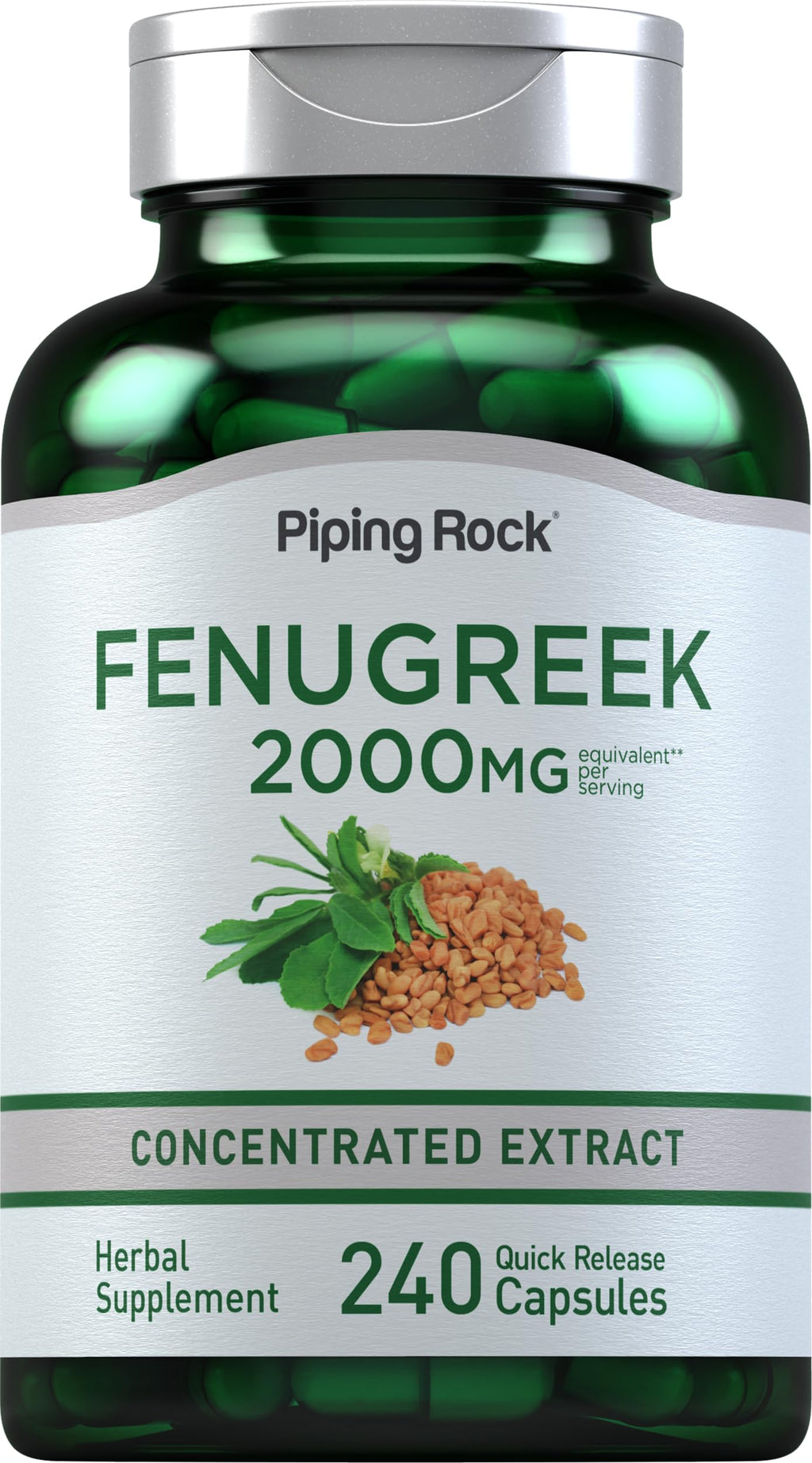 Non-GMO fenugreek supplement for vitality