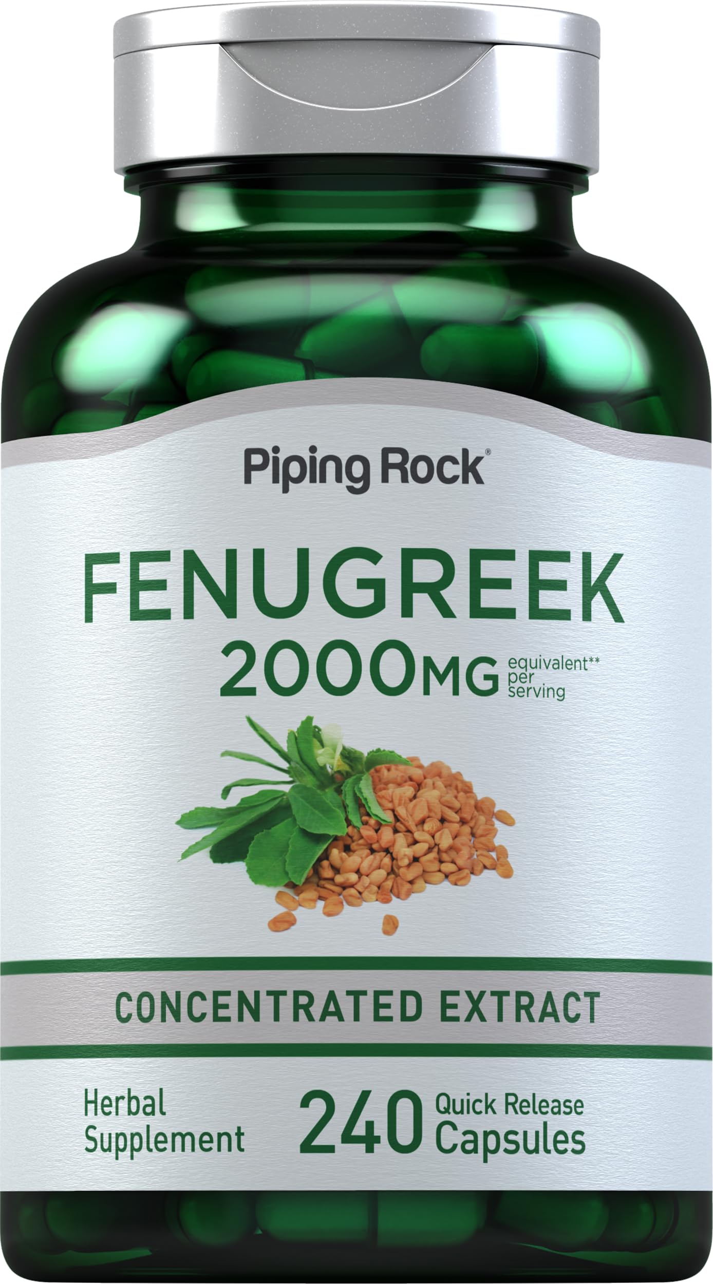 Non-GMO fenugreek supplement for vitality