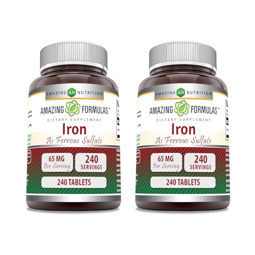 Non-GMO ferrous sulfate iron pills