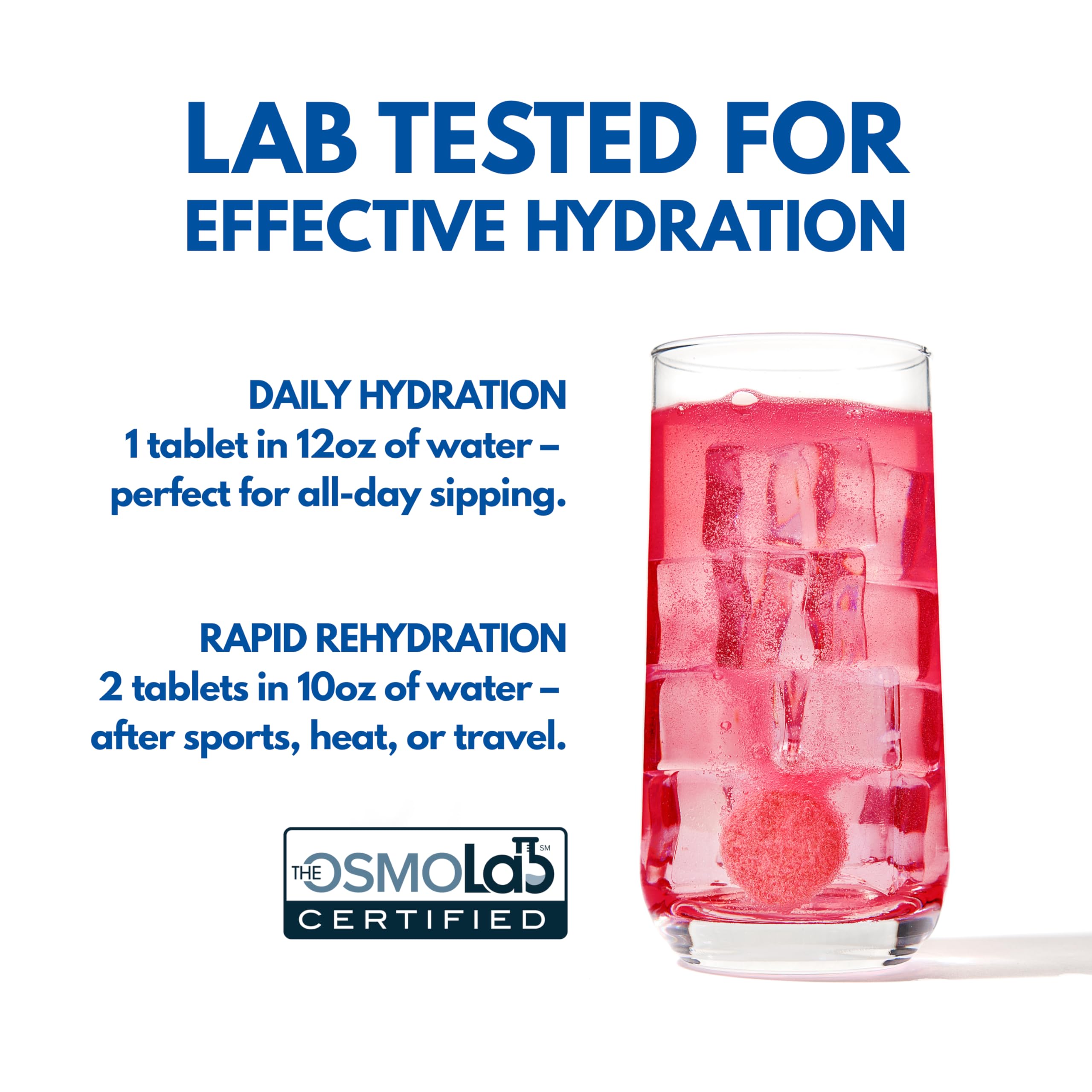 non-GMO fizzy hydration tablets