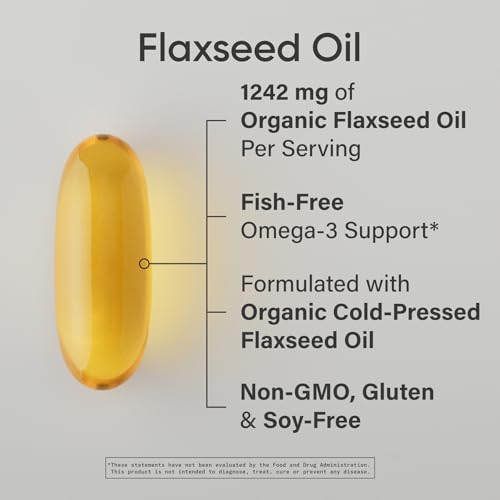 non-GMO flax seed oil softgels