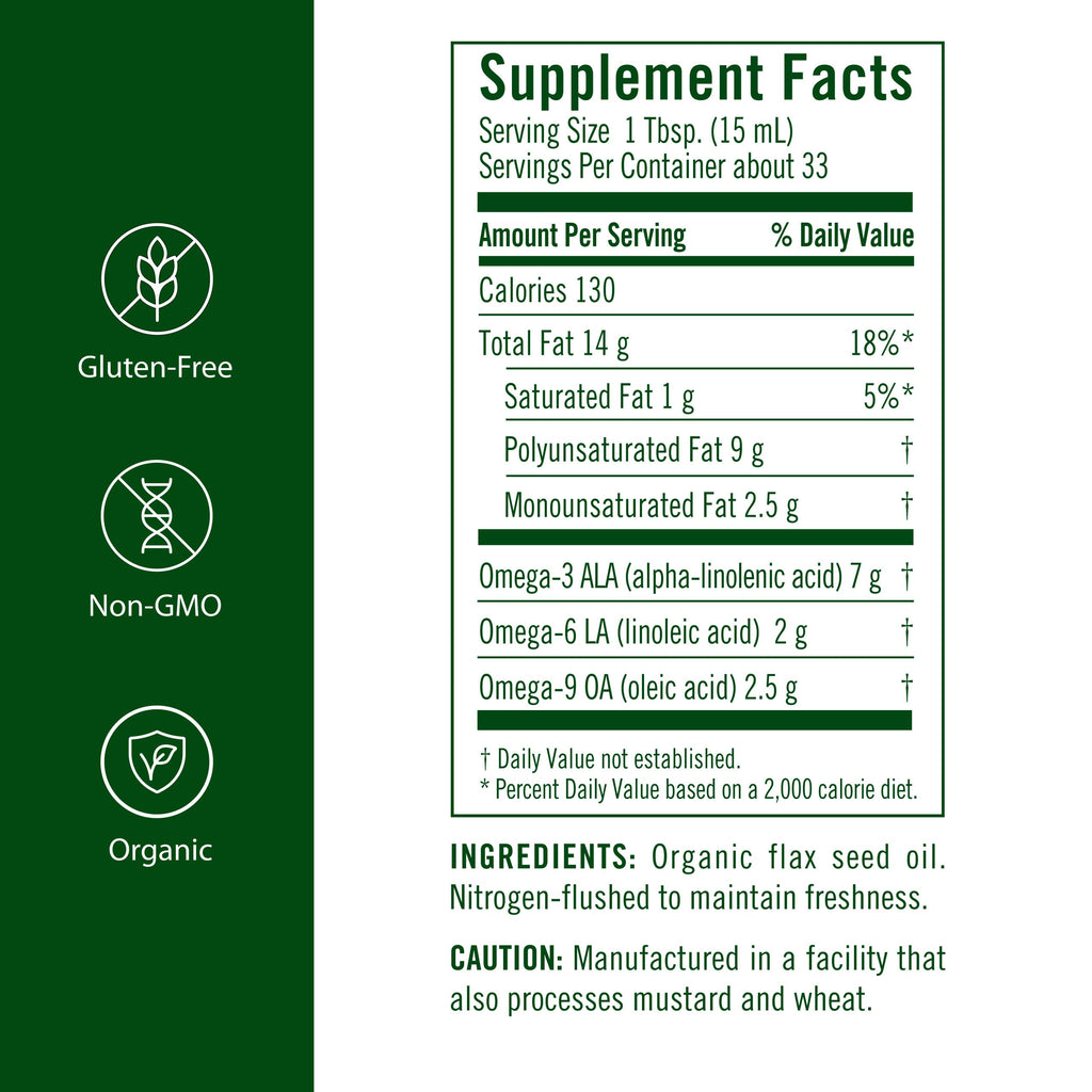 non-GMO flax seed oil