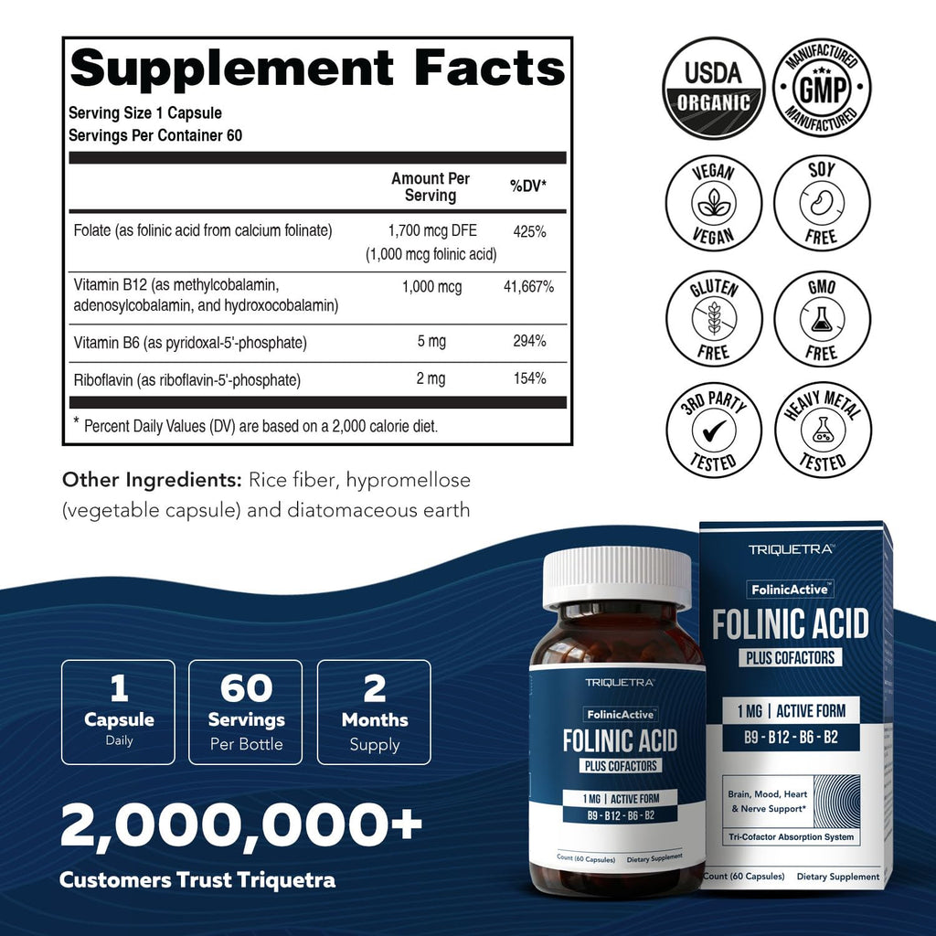 Non-GMO folinic acid capsules