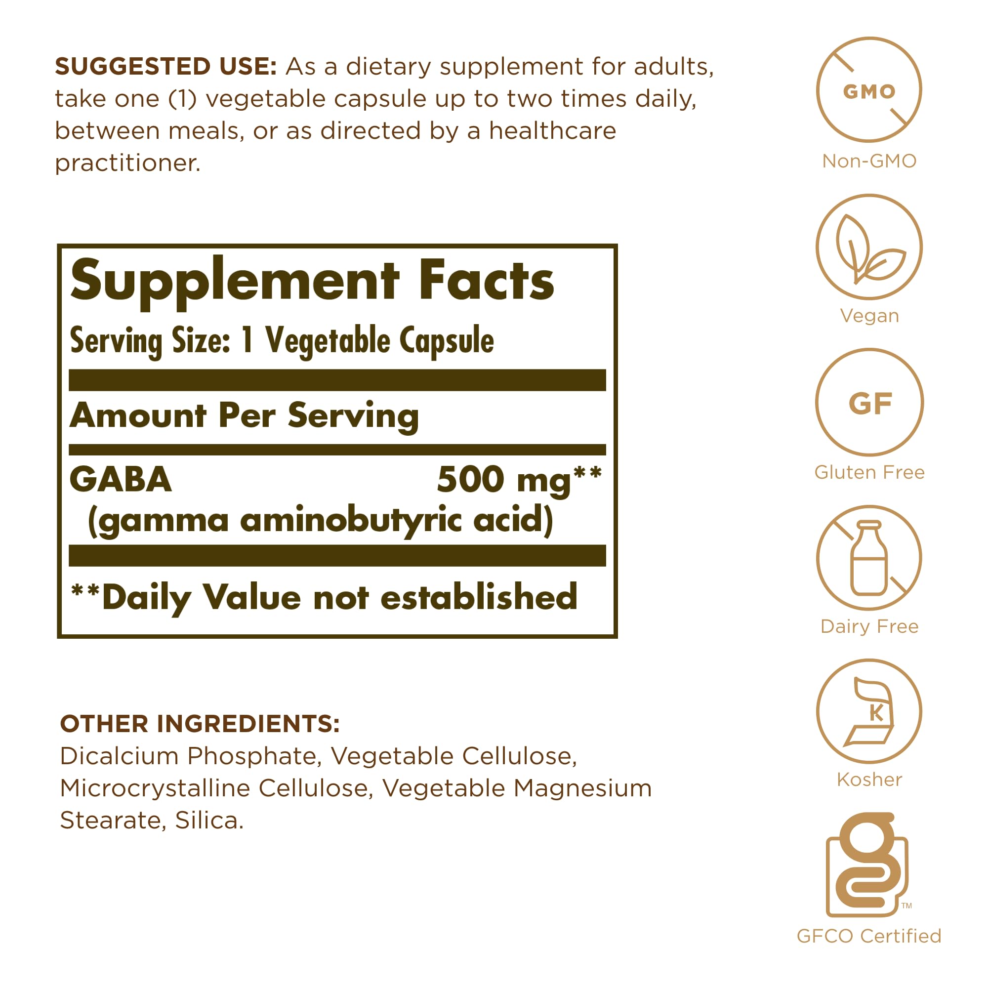 non-GMO GABA for nervous system health