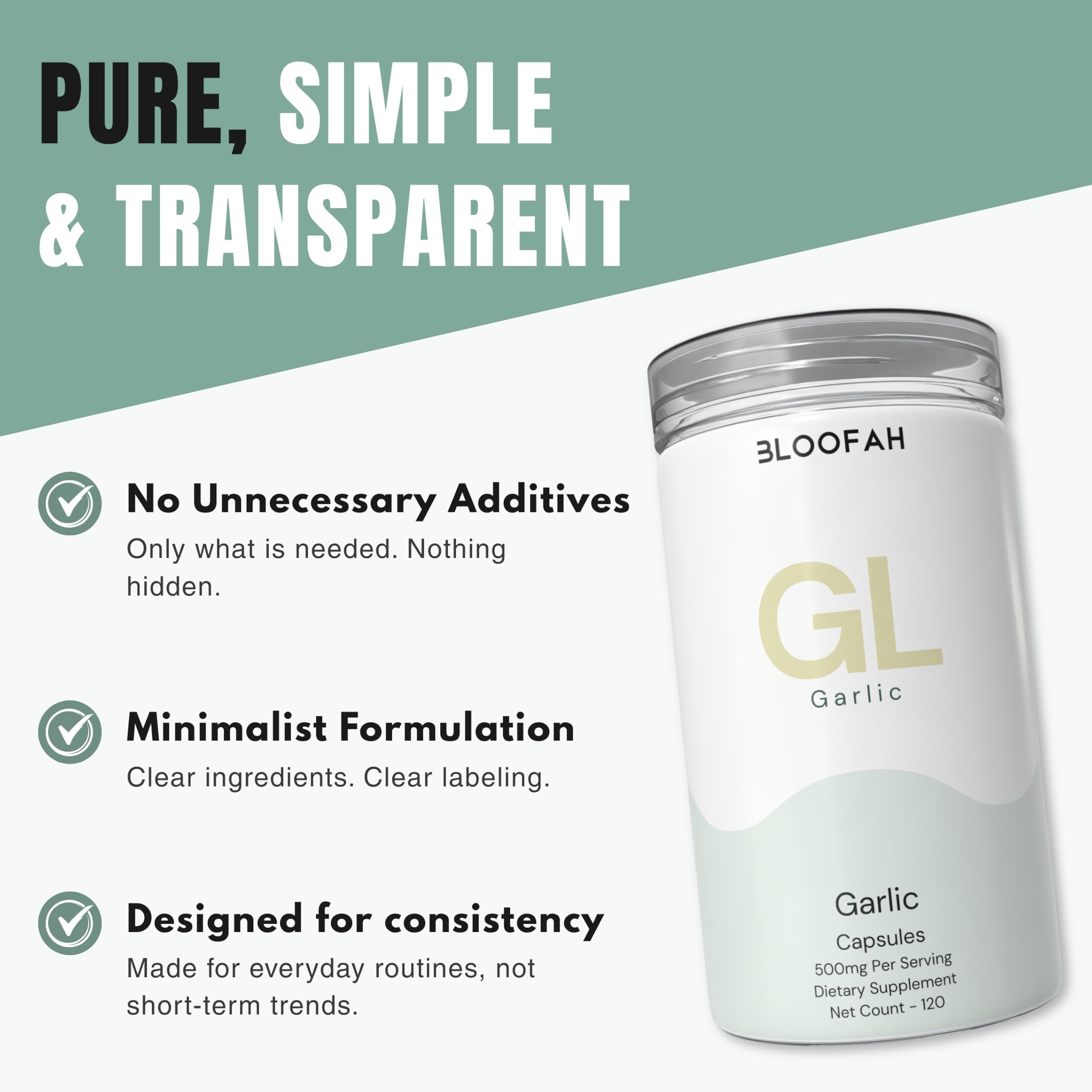 non-GMO garlic dietary supplement