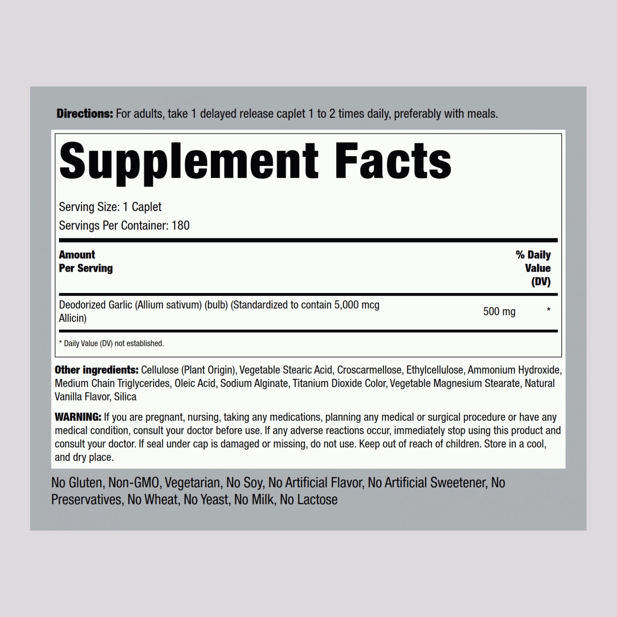 non-GMO garlic extract for immunity