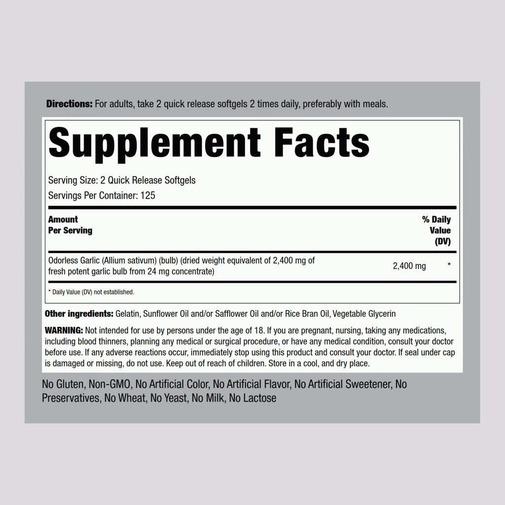 non-GMO garlic herbal extract