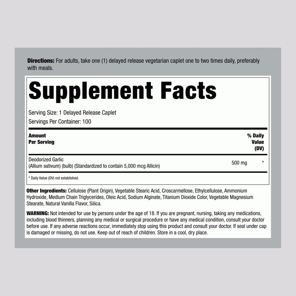 non-GMO garlic pills for wellness