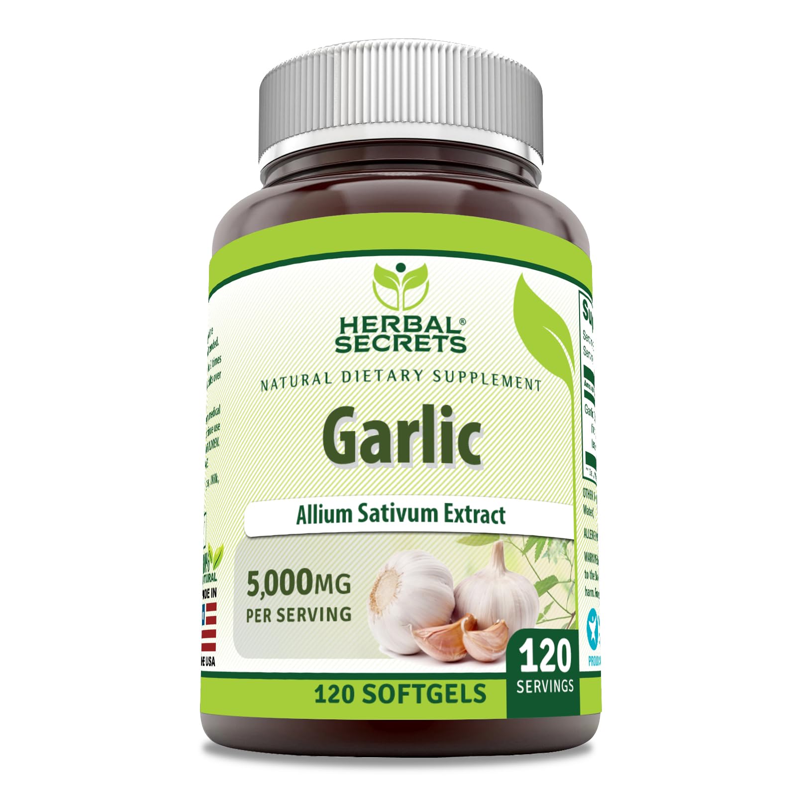 Non-GMO garlic softgels for wellness